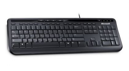 Клавиатура Microsoft Wired Keyboard 600 USB English Black Retail с цена ...