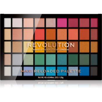 Makeup Revolution Maxi Reloaded Palette палитра с прахообразни сенки за ...