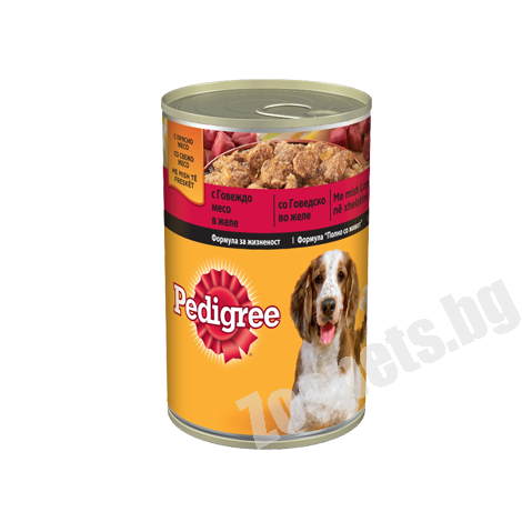 Pedigree - Консерва с говеждо месо 400гр. с цена от лв - Sravni.bg